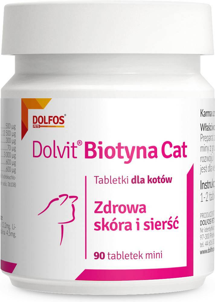Dolvit Biotyna Cat dla kota Suplement diety 90 tab.
